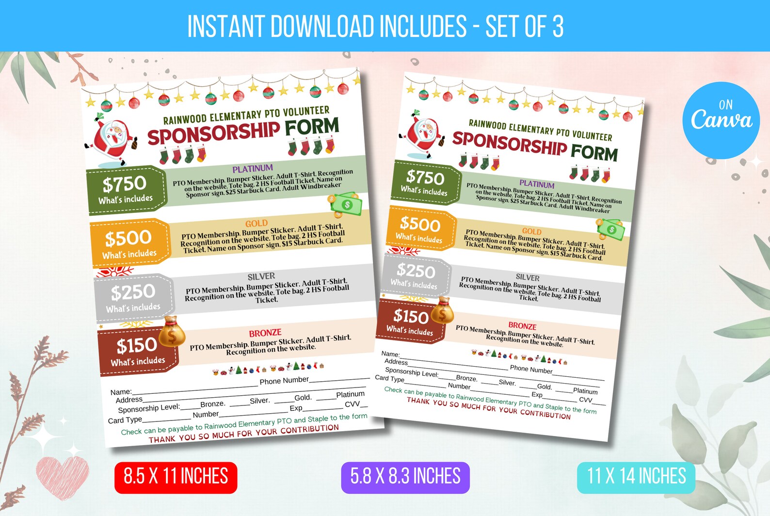 EDITABLE PTO PTA Sponsorship Flyer Join Pto/pta Parent - Etsy