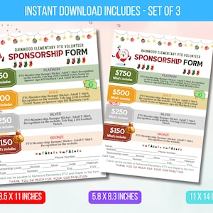 EDITABLE PTO PTA Sponsorship Flyer, Join Pto/pta Parent Newsletter ...