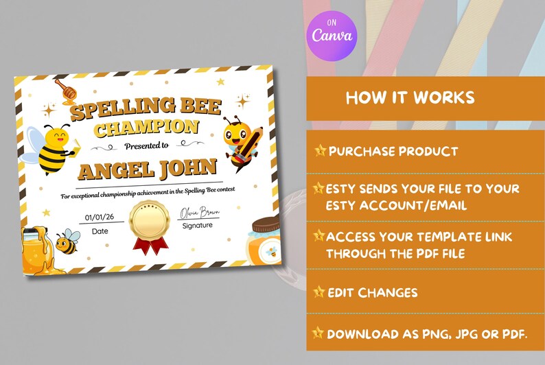 EDITABLE Award of Certificate, Achievement Professional Template ...
