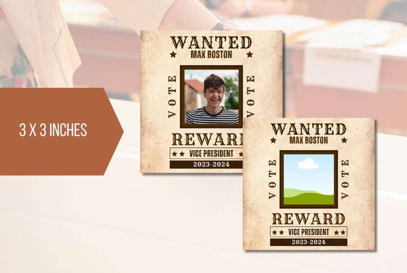 EDITABLE Presidential Campaign Poster, WANTED Homecoming Queen ...