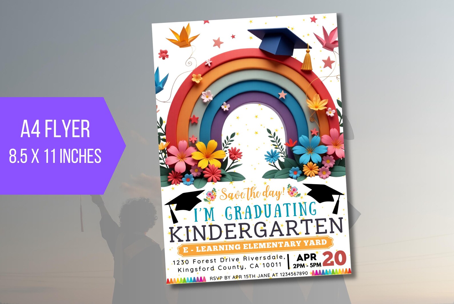 EDITABLE Kindergarten Graduation Bundle, Kindergarten Preschool Grad ...