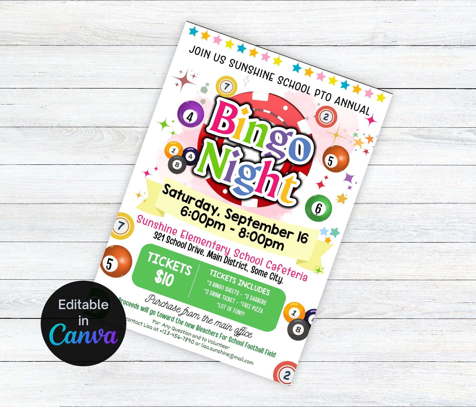 Bingo Night Flyer Bingo Night Form Flyer Bingo Night Flyer - Etsy