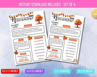Editable Newsletter Templates for Google Docs/ Digital - Etsy