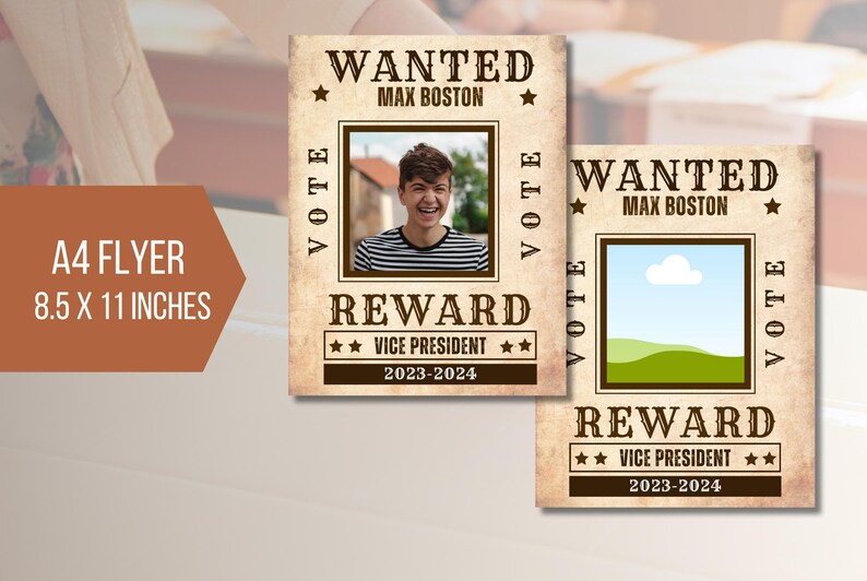 EDITABLE Presidential Campaign Poster, WANTED Homecoming Queen ...