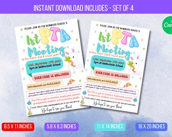 PTA Poster PTA Flyer Classroom Printable Handout Flyer - Etsy