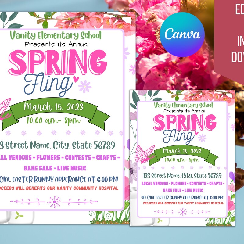 Spring Fling Flyer - Etsy