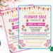 EDITABLE Mother's Day Flower Fundraiser Flyer, Printable Invite ...