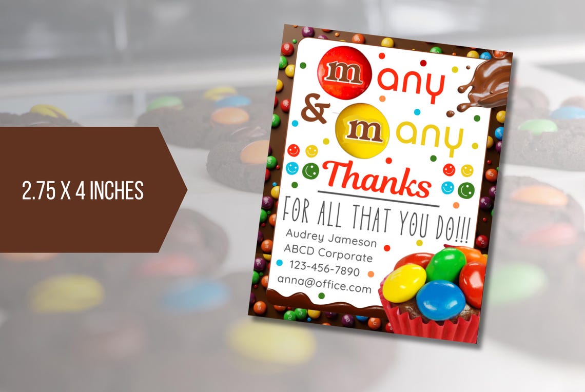 EDITABLE Many and Many Thanks for All You Do Gift Tags for Appreciation ...