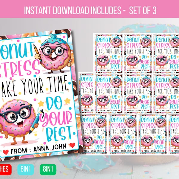 Donut Stress Just Do Your Best - Etsy