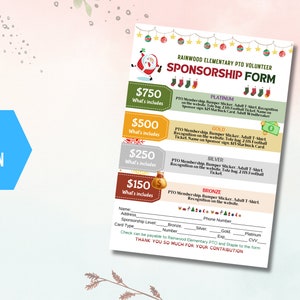 EDITABLE PTO PTA Sponsorship Flyer, Join Pto/pta Parent Newsletter ...