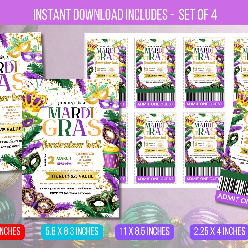 Mardi Gras Poster - Etsy