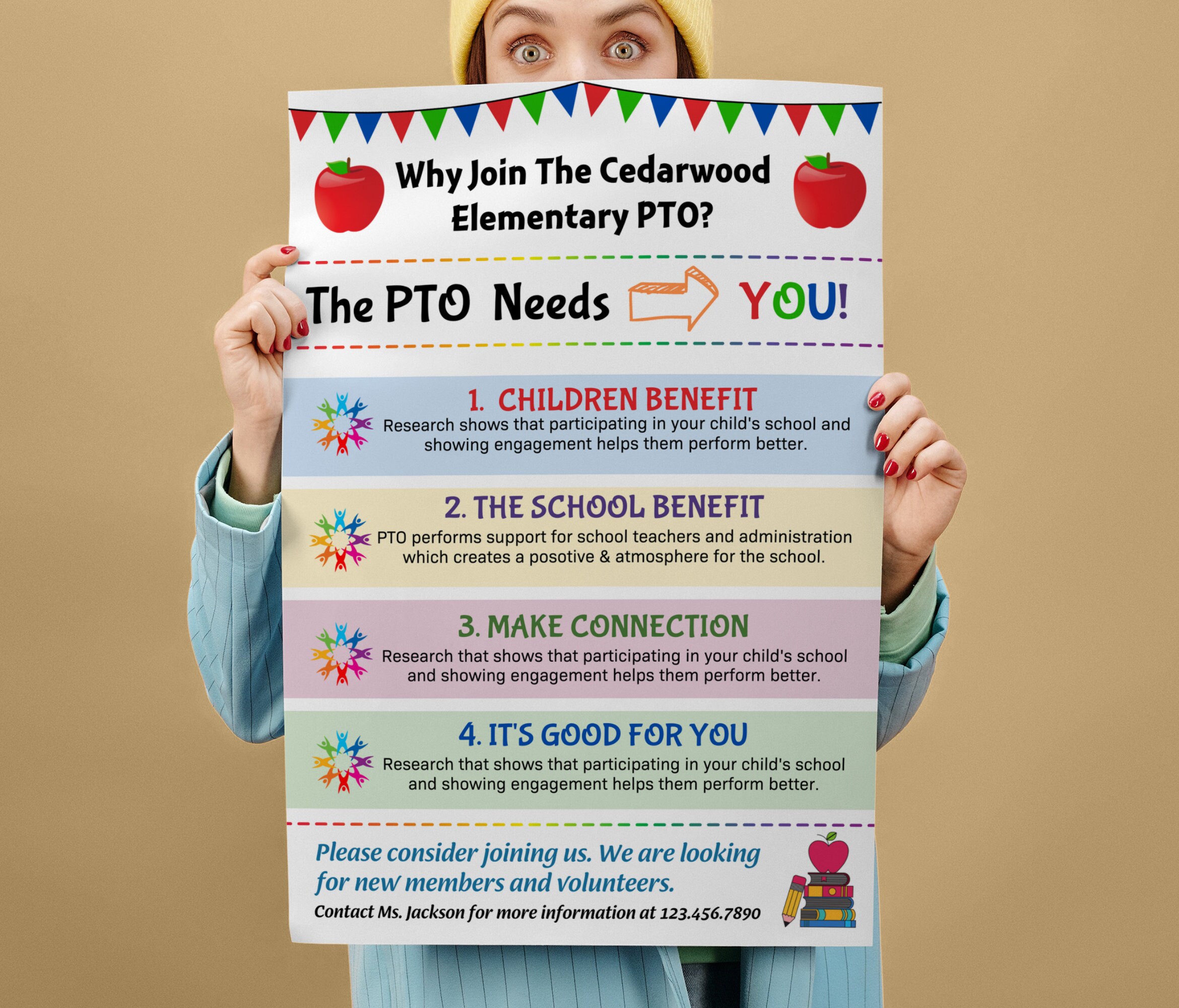 PRINTABLE School PTO/PTA Recruitment Flyer, Volunteer Meeting Agenda ...