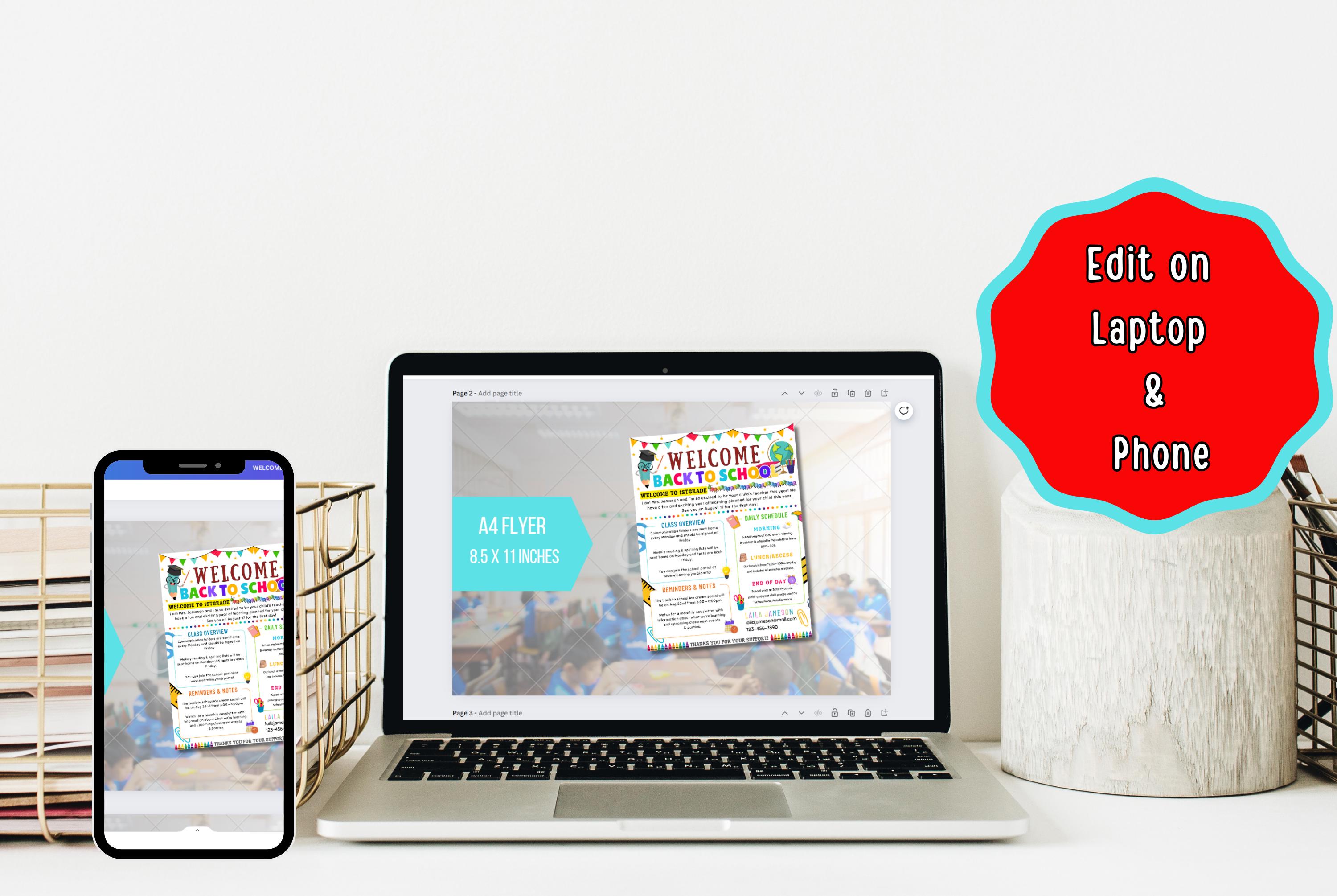 EDITABLE Welcome Back Newsletter Template, Back to School Newsletter ...