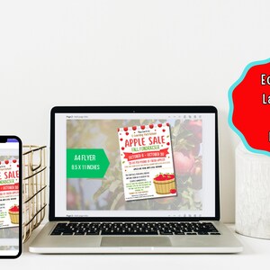 EDITABLE Apple Sale Fall Fundraiser Flyer, Fundraiser Invitation, Fall ...