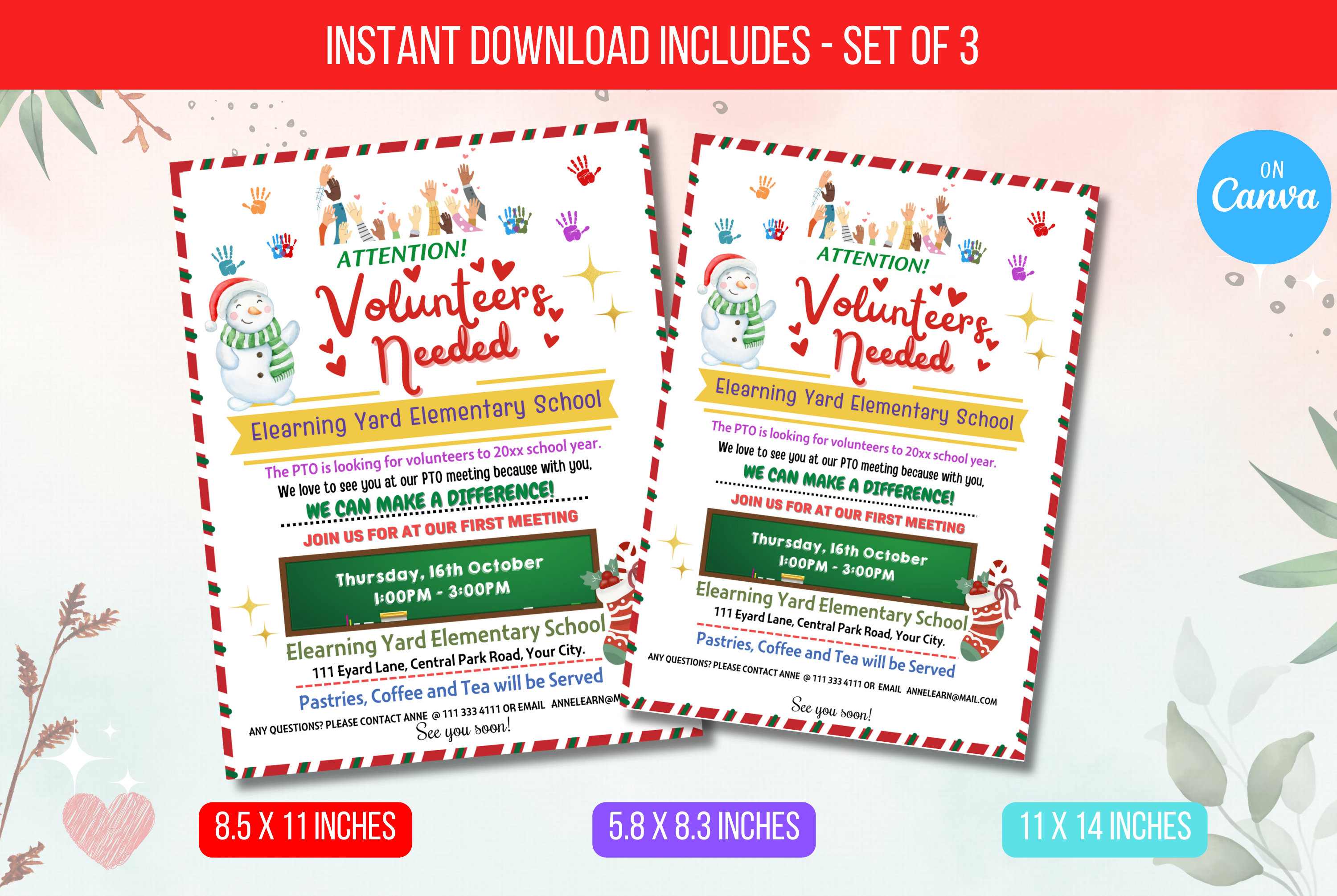 EDITABLE Volunteer Recruitment Flyer, Volunteers Needed Flyer Template ...
