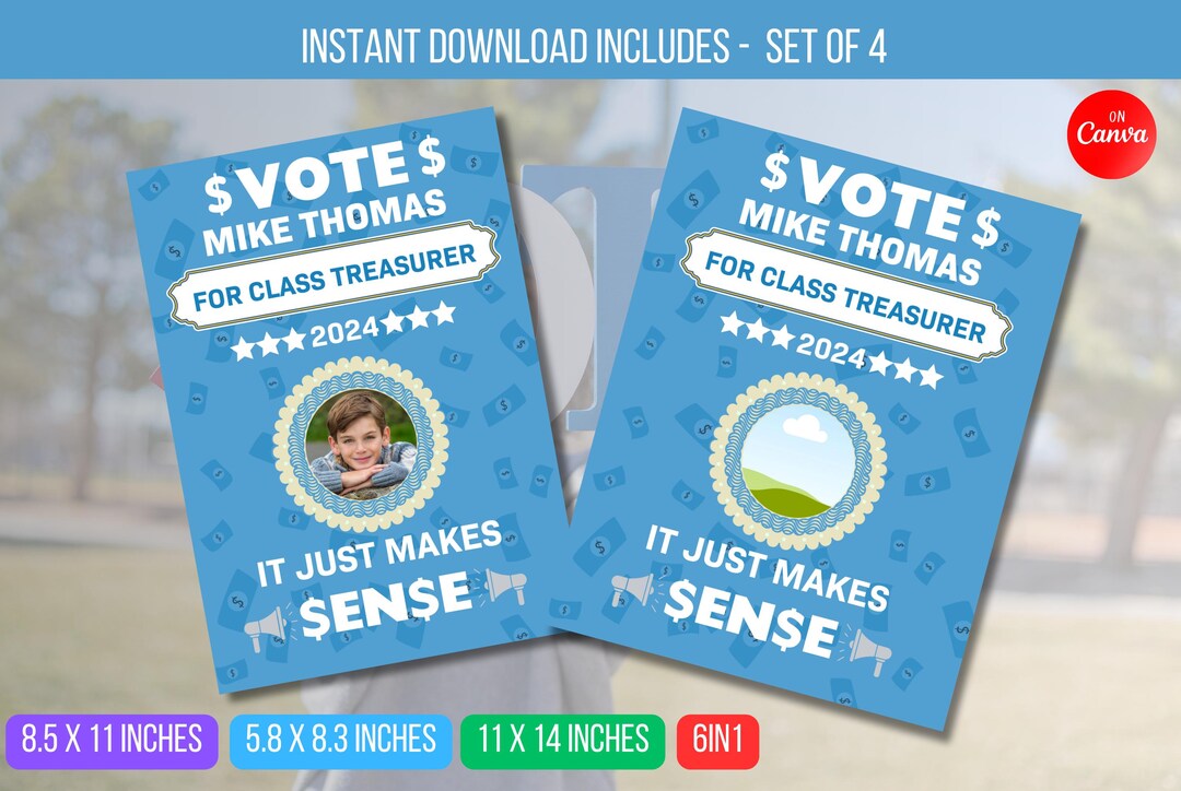 EDITABLE Presidential Campaign Poster, Dont Blow It Class Campaign ...