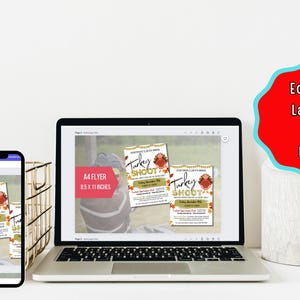 EDITABLE Turkey Trap Shoot Fundraiser, Thanksgiving Fundraiser Flyer ...