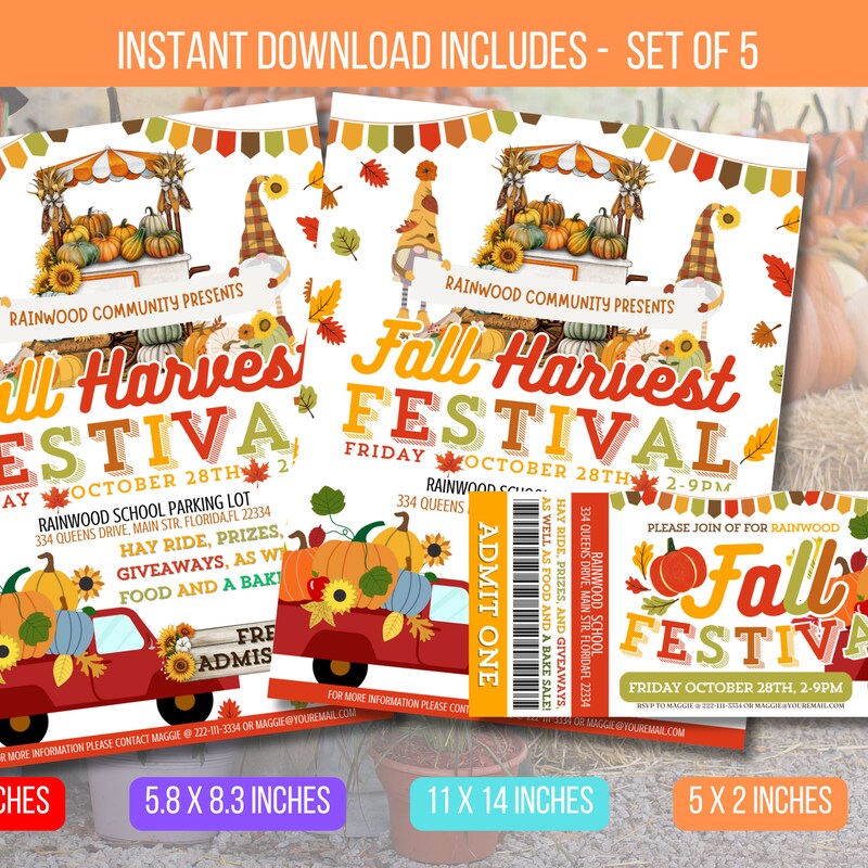 Harvest Festival Poster - Etsy UK