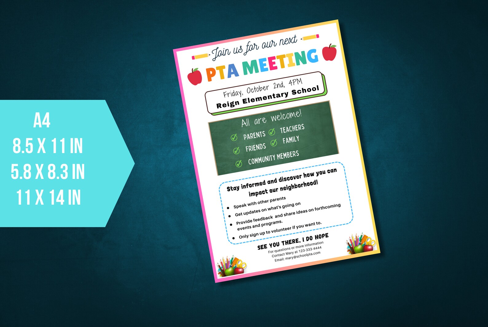 EDITABLE PTA Meeting Package, Pto/pta Information Meeting Flyer, Why ...