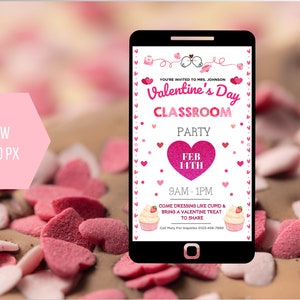EDITABLE Valentines Day Classroom Party Flyer, Fundraiser PTO Flyer PTA ...