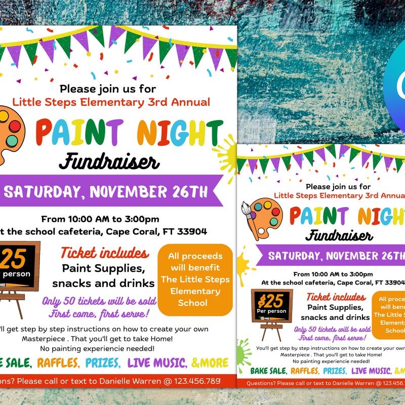 Paint Party Flyer - Etsy