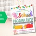 EDITABLE School Pajama Day Flyer, School Spirit Party, School ...
