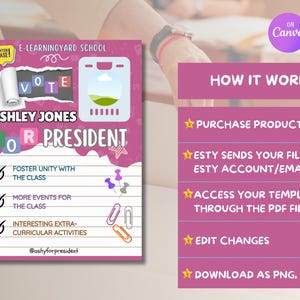 EDITABLE Presidential Campaign Poster, Dont Blow It Class Campaign ...