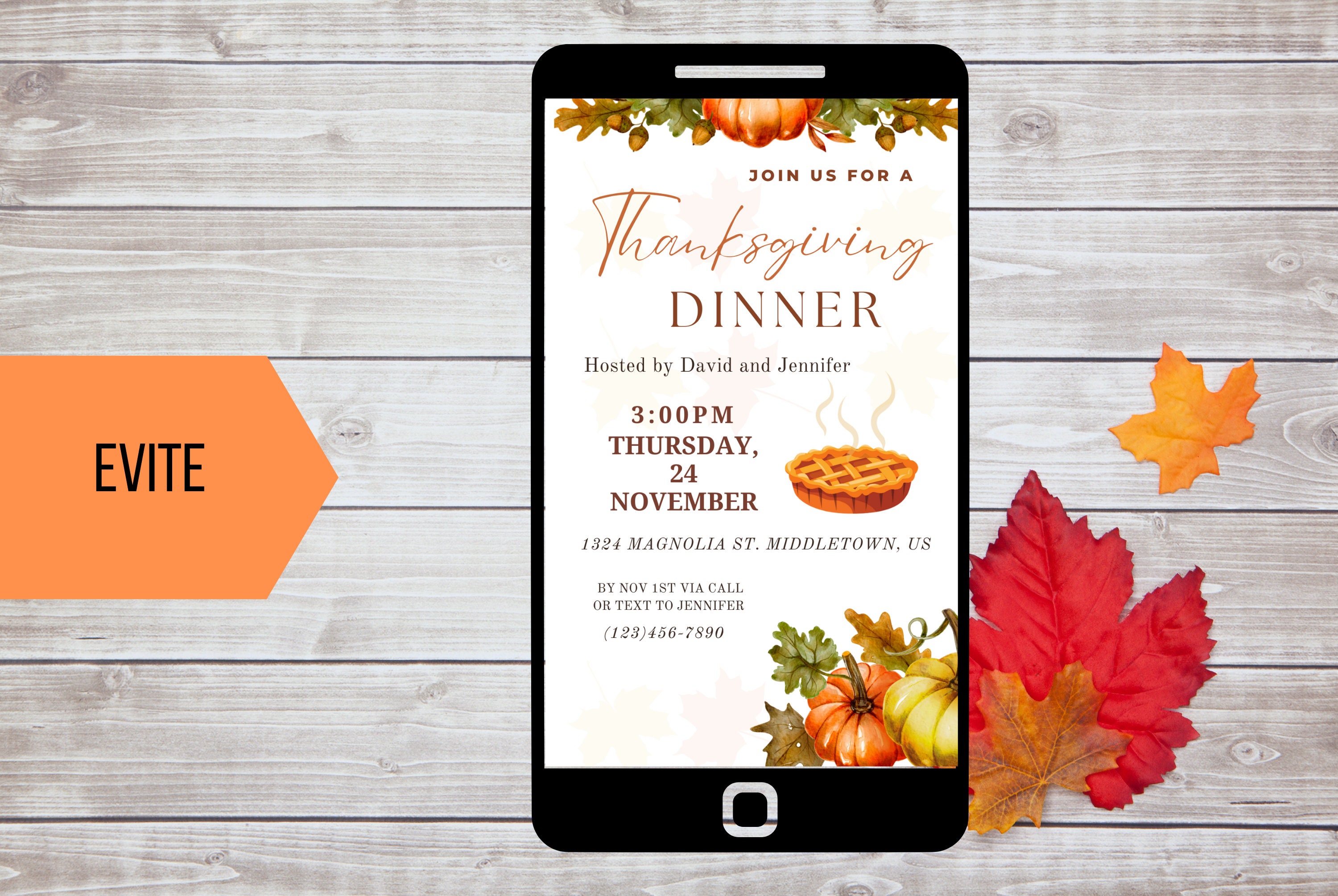 EDITABLE Thanksgiving Dinner Flyer Template Printable - Etsy