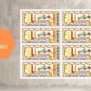 EDITABLE Fall Harvest Festival Invitation Ticket, School Event Harvest ...