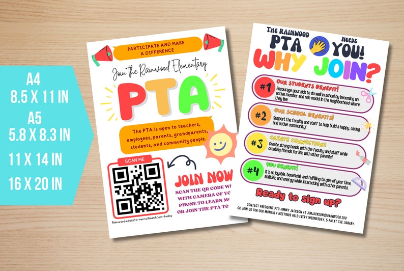 EDITABLE PTA Complete Package Flyer Meeting Flyer Volunteer - Etsy