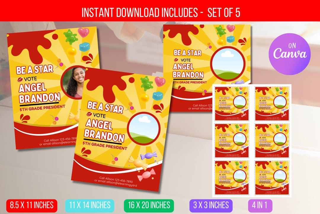 EDITABLE Presidential Campaign Poster, Dont Blow It Class Campaign ...