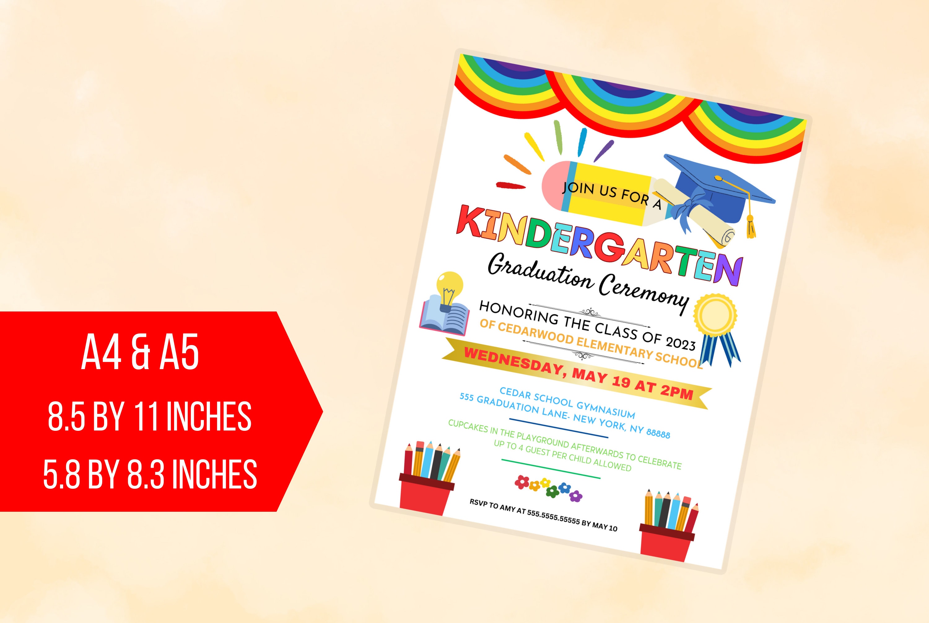 Graduation Set Future is so Bright, Evite, Invite Printable ...