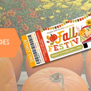 EDITABLE Fall Harvest Festival Invitation Flyer, School Event Harvest ...