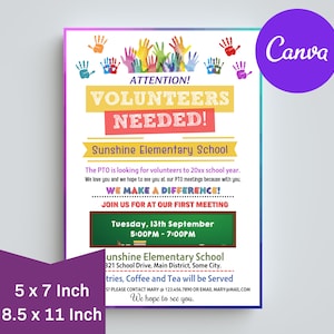 EDITABLE Volunteer Recruitment Flyer, Volunteers Needed Flyer Template ...