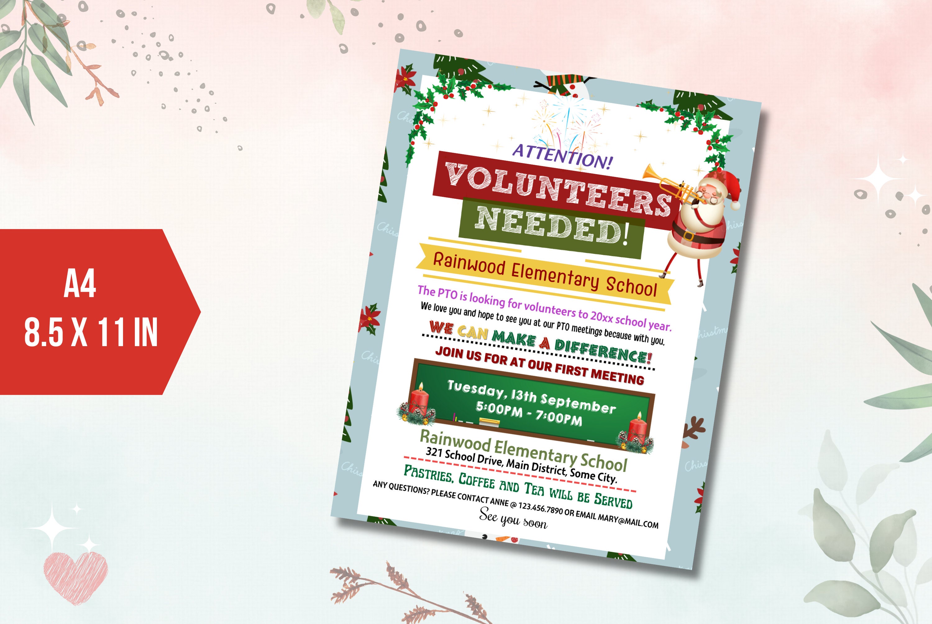 EDITABLE Volunteer Recruitment Flyer, Volunteers Needed Flyer Template ...