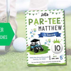 EDITABLE Let's Par-tee Birthday Invitation, Birthday Party Invite, Boy ...