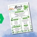 EDITABLE March Newsletter Template, Classroom Printable Handout Flyer ...
