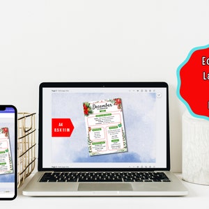 EDITABLE December PTA Newsletter Template, Classroom Printable Handout ...