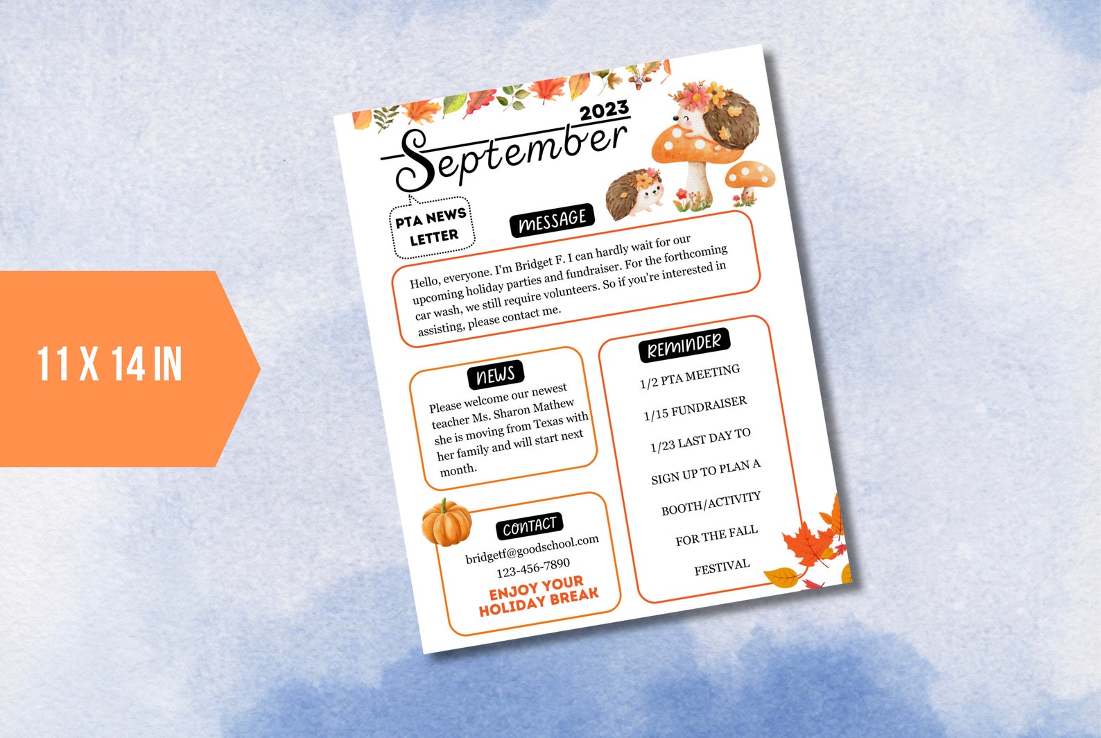 EDITABLE September Newsletter Template Classroom Printable - Etsy