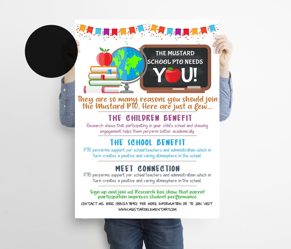 Editable Printable PTO PTA Flyer, Did You Know the Pto Pta Does That ...