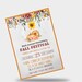 EDITABLE Fall Harvest Flyer, Digital Flyer for Pumpkin Patch Party ...
