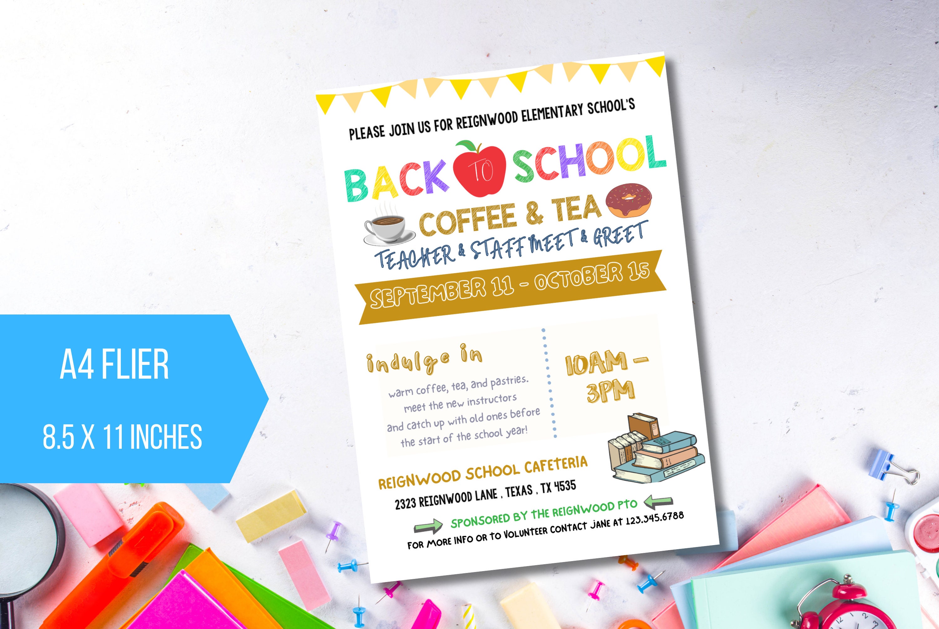 EDITABLE Back to School Meet and Greet Teacher and Staff - Etsy