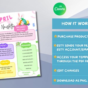 EDITABLE Monthly Newsletter Template Bundle, Classroom Printable ...