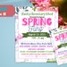Spring Market Flyer, EDITABLE Poster for Bazaar, Easter Festival ...