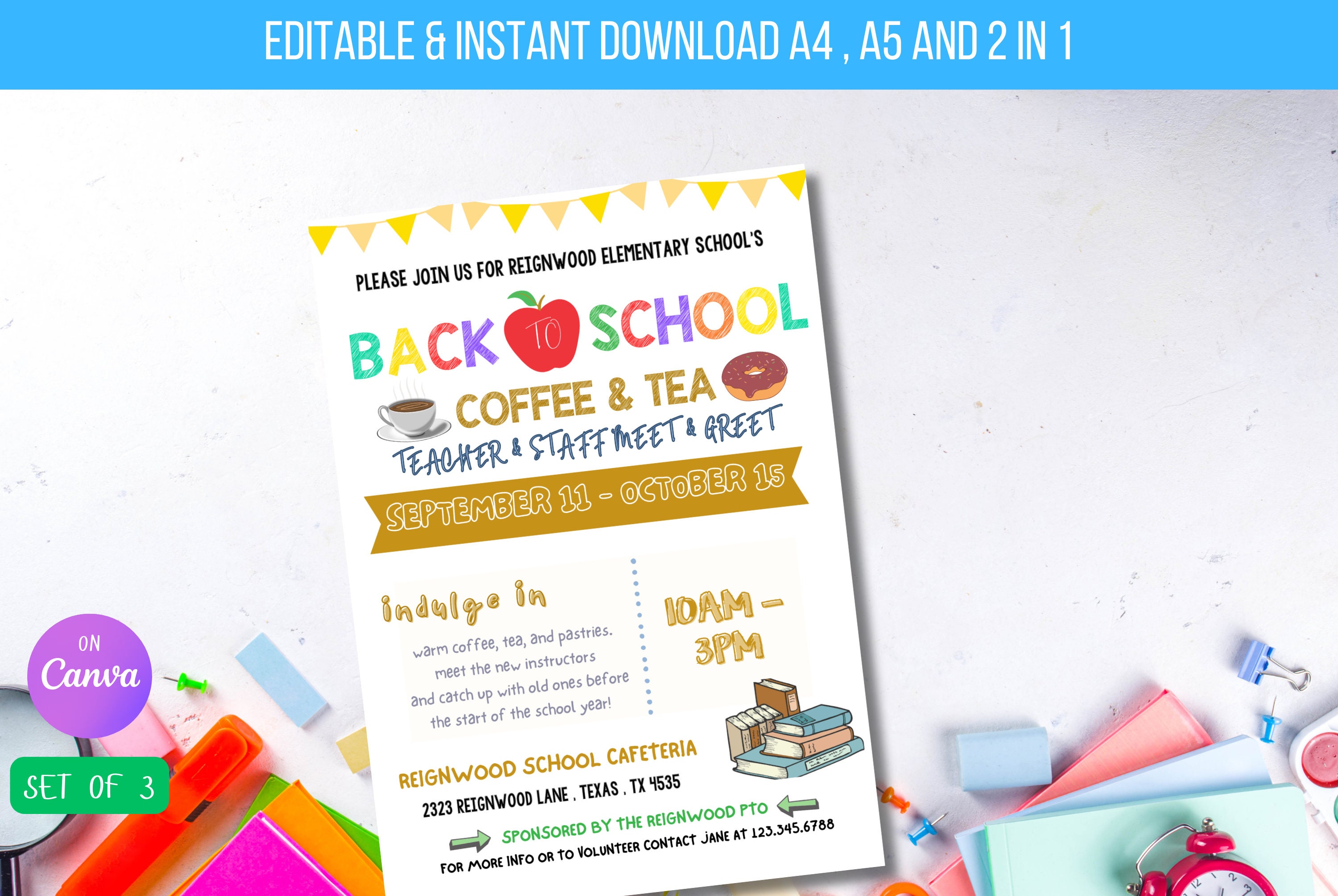 EDITABLE Back to School Meet and Greet Teacher and Staff - Etsy