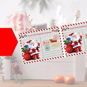 EDITABLE Night Before Christmas Label, Christmas Eve Box Label Template ...