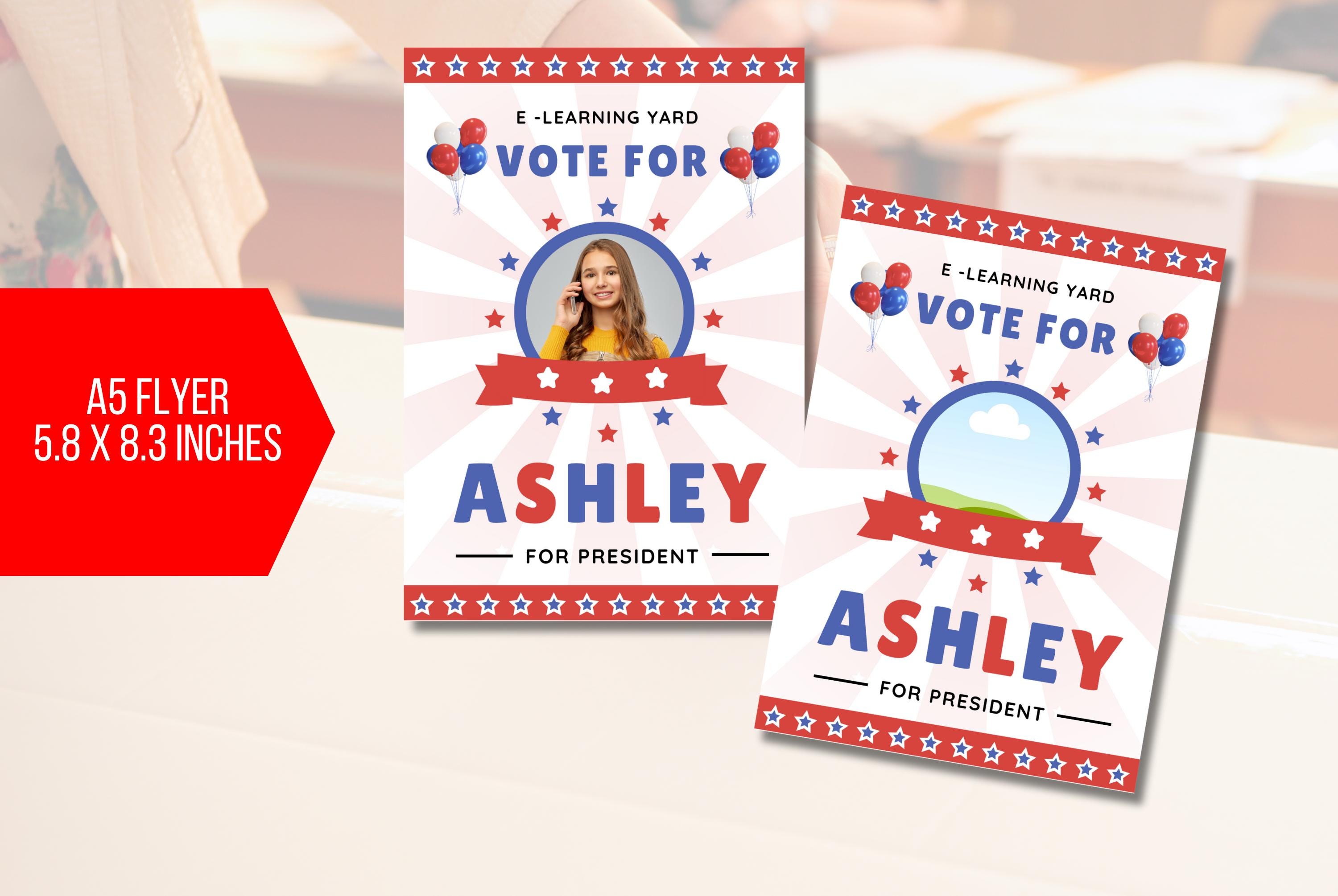 EDITABLE Presidential Campaign Poster, Smartie Student Poster, Class ...