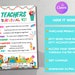 EDITABLE Teacher Survival Kit Template, Teacher Thank You Gift ...