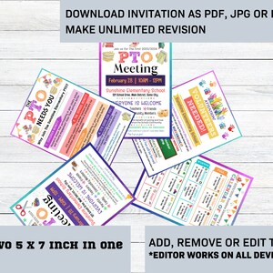 PTO Bundle, Pto/pta Information Meeting Flyer, Why Join the PTO, Pto ...