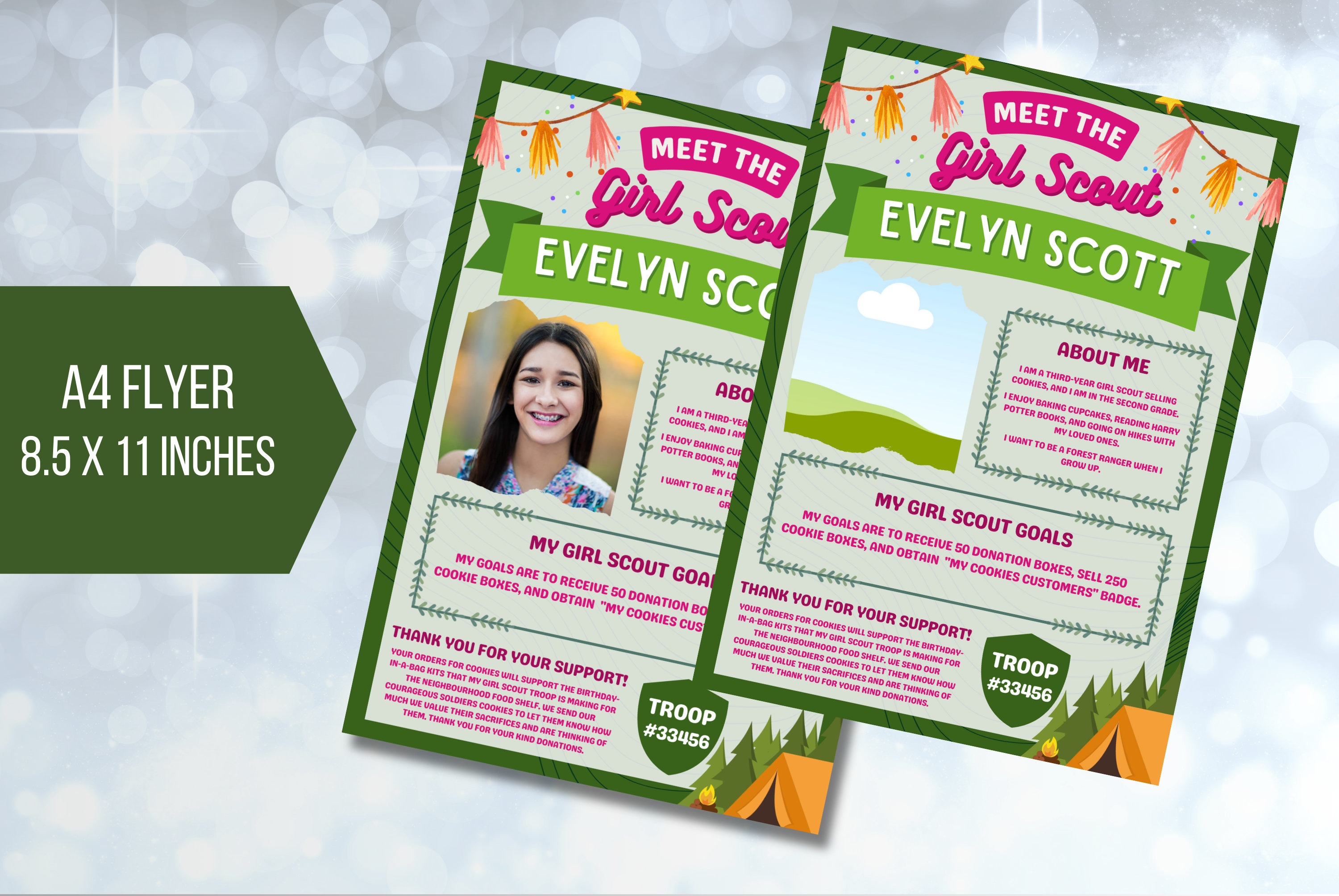 EDITABLE Meet the Girl Scout Intro Poster, Cookie Seller Introduction ...